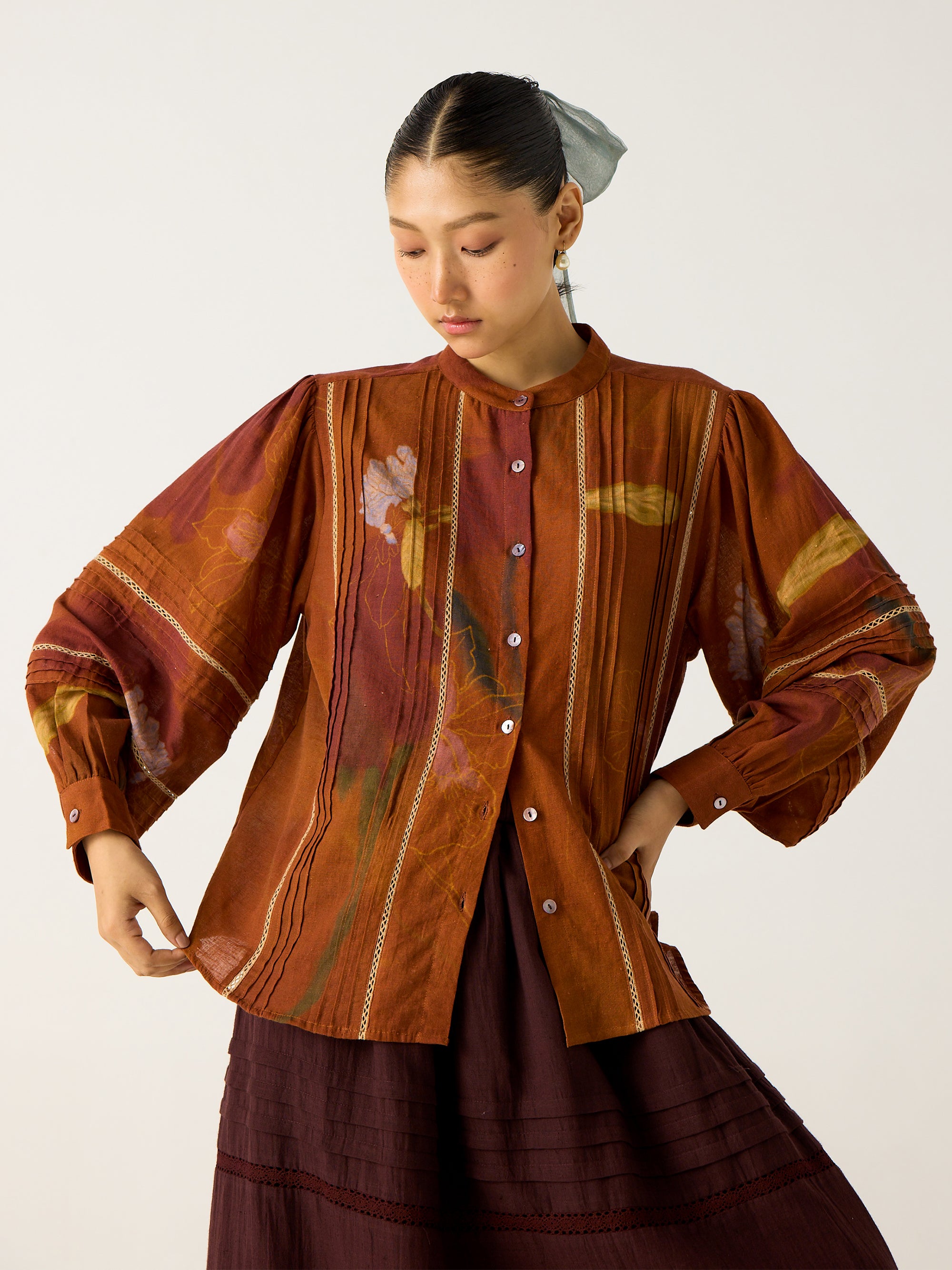 Hazel Top - Foliage – Cord Studio