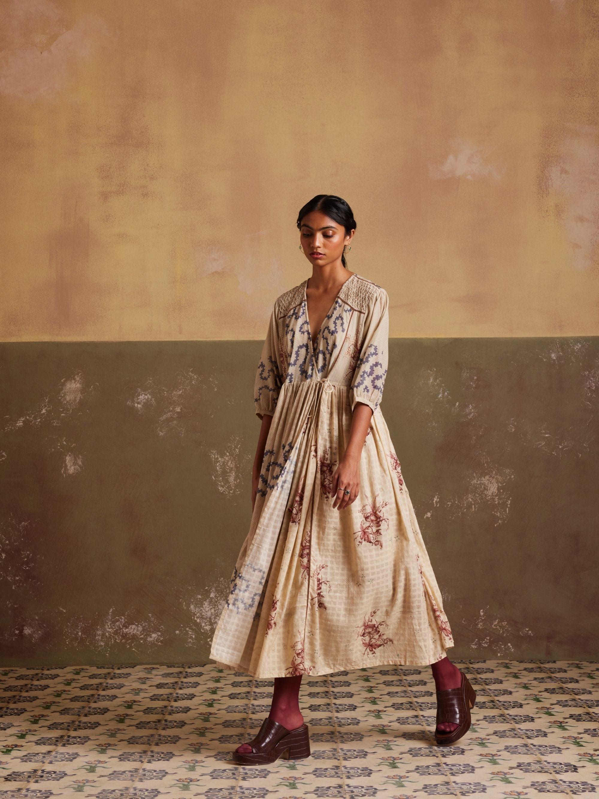 Buy Cotton Pleated Poem Dress | New Collection – Cord Studio