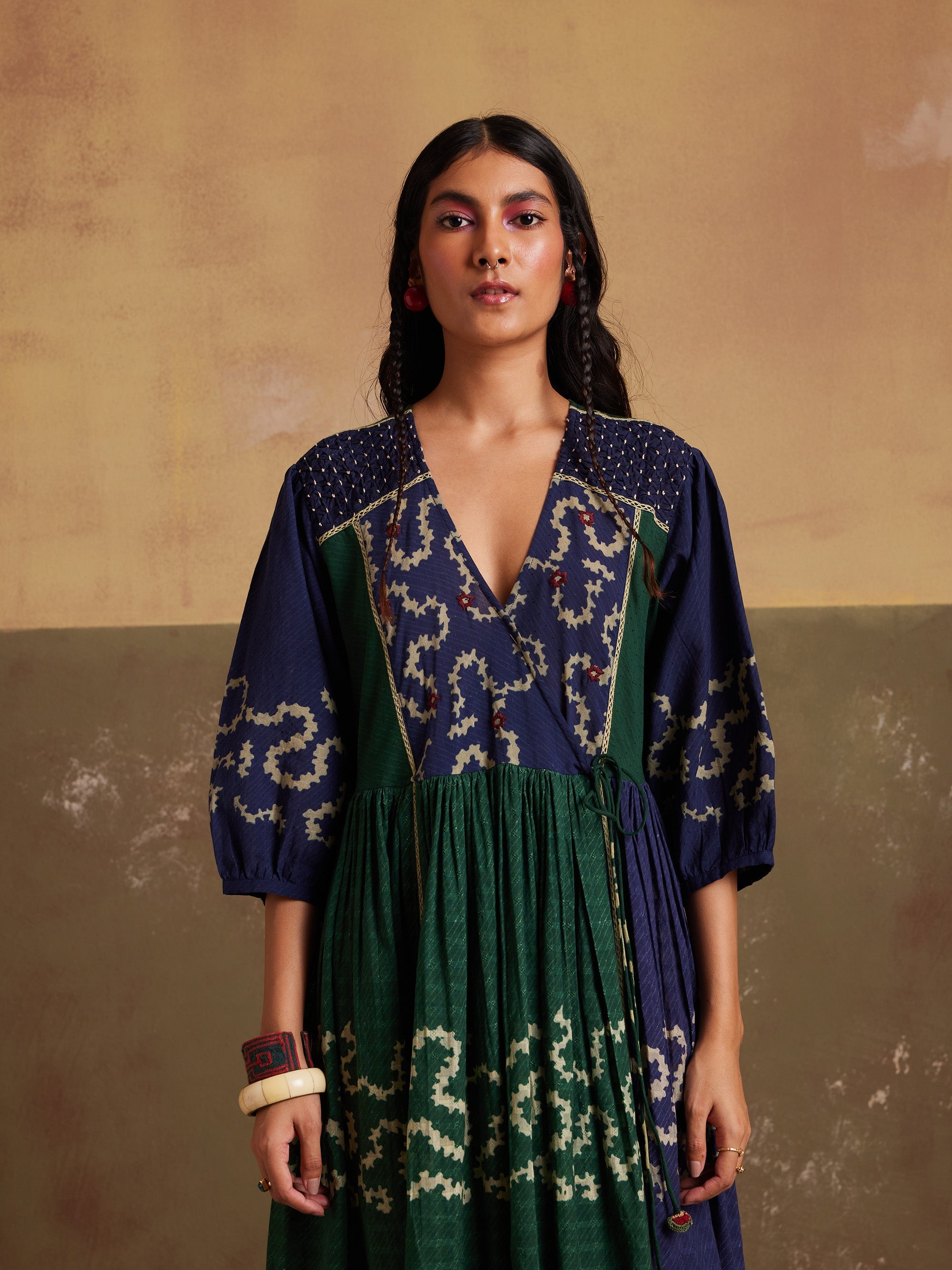 Poem Dress | Indigo Spiral Cotton Dress – Cord Studio