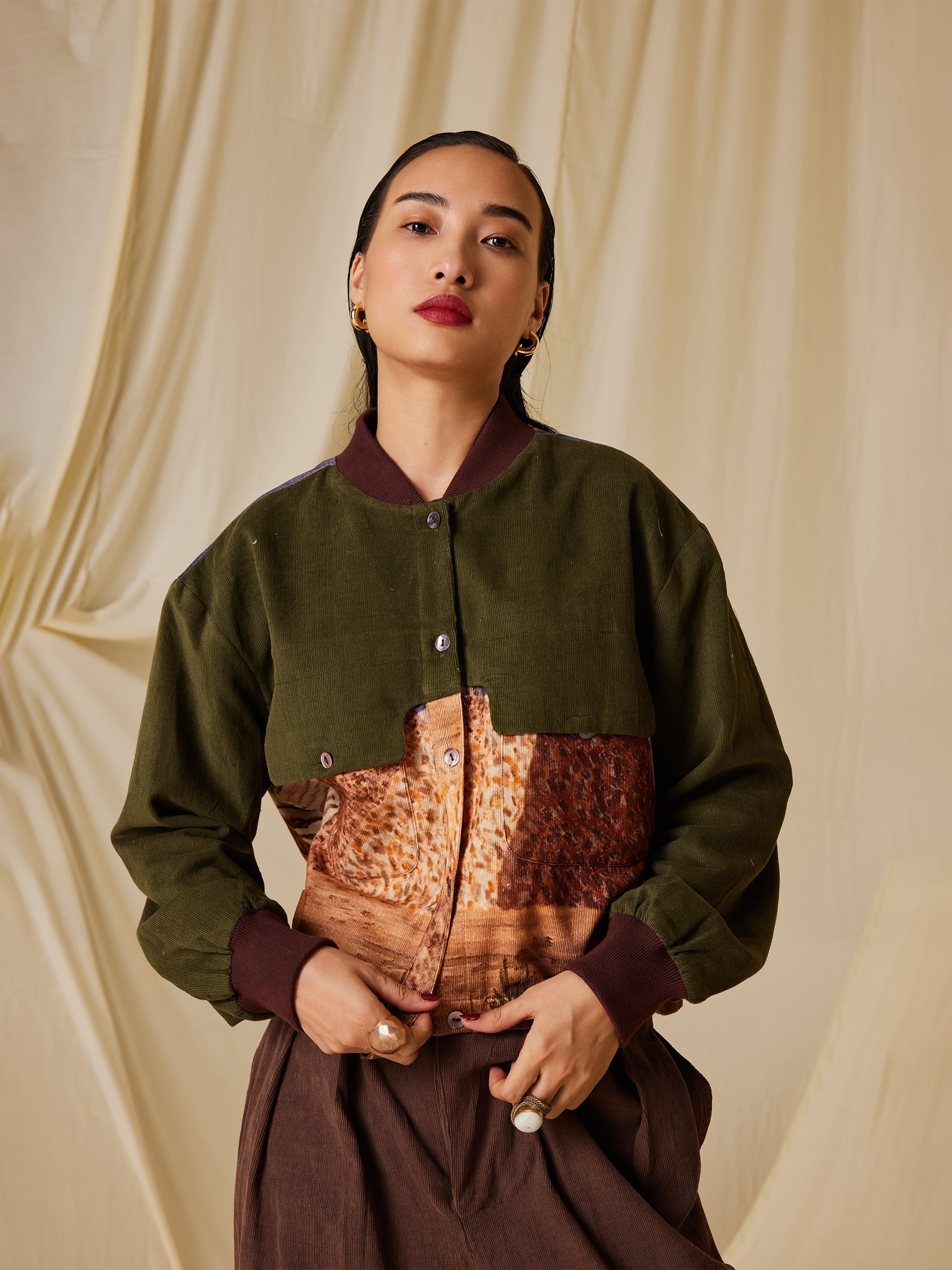 Bert Jacket | Mix Pattern Printed Blazer For Women – Cord Studio