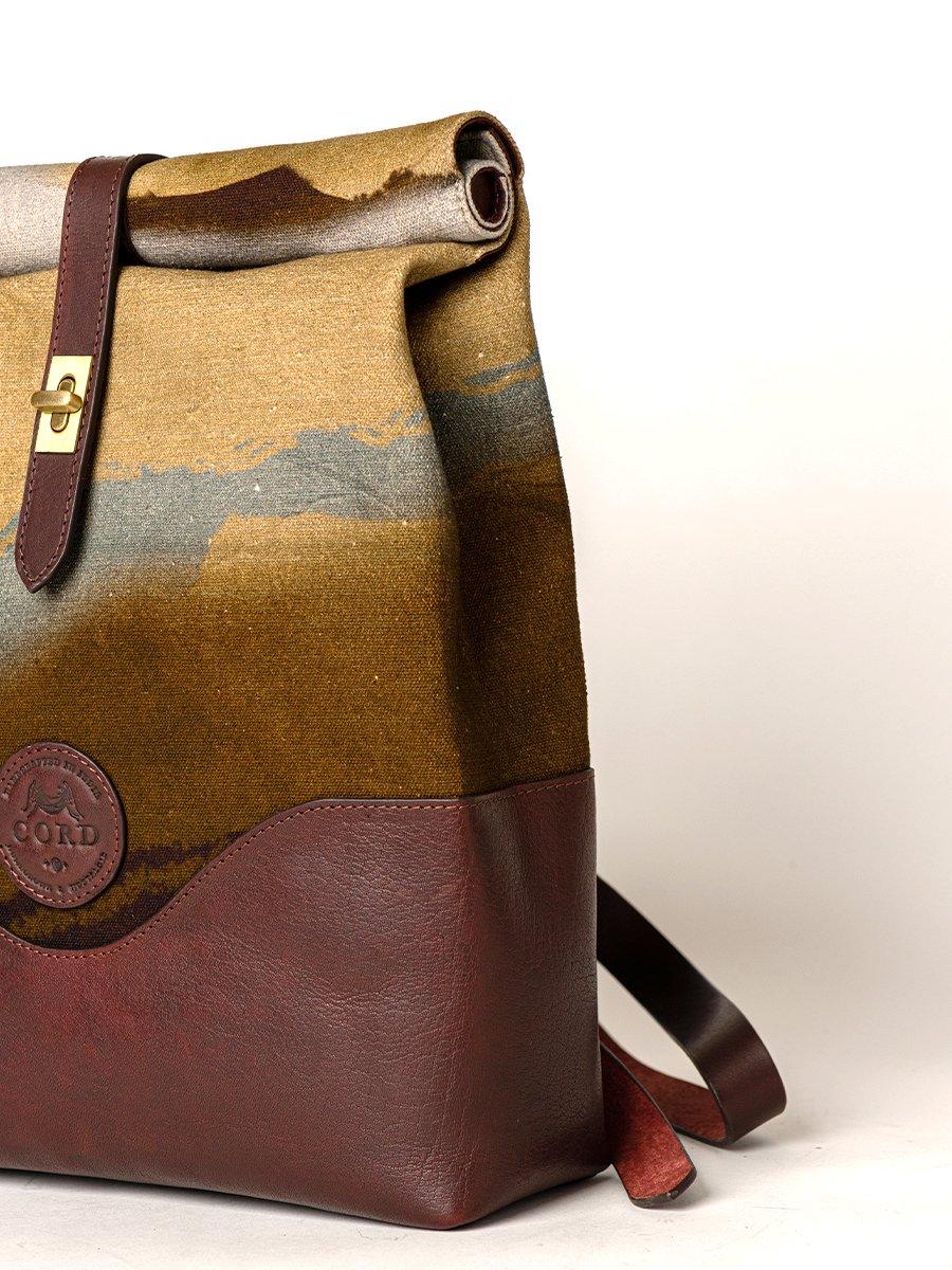 Roll Up Backpack | Down Printed Handcrafted Bag Online | Cord Studio